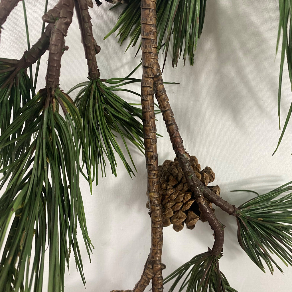 Pine spray 40" w cones – Silk Plant Decor and More